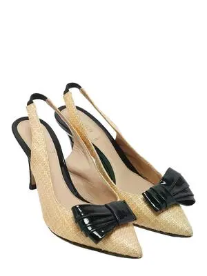 Fendi 80mm Slingback Pumps - Neutrals