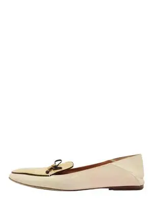 Tory Burch Leather Loafers - Neutrals