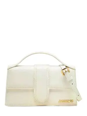 Jacquemus Le Grand Bambino Leather Tote - White