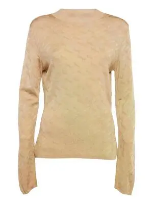 Versace Ribbed-knit Sweater - Neutrals