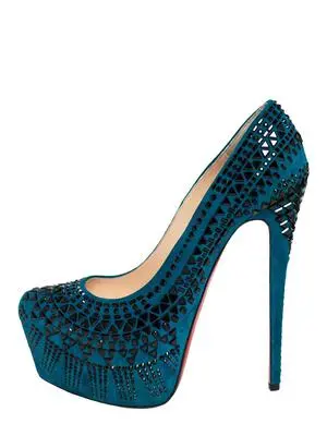CHRISTIAN LOUBOUTIN 155mm Leather Pumps - Blue