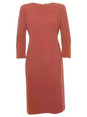 Bottega Veneta Crepe Midi Dress - Pink