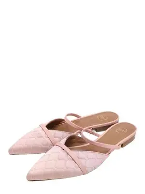 MALONE SOULIERS Quilted Strap Mules - Pink