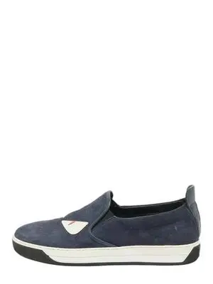 Fendi Leather Slip-on Shoes - Blue