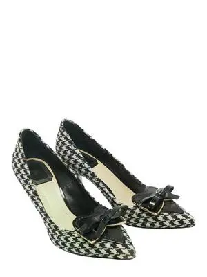DIOR Houndstooth Bow Pumps