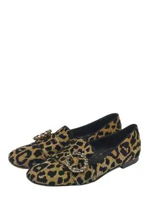 Dolce & Gabbana Embellished-buckle Loafers - Brown