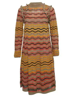 Missoni Knit Ruffle Dress - Neutrals