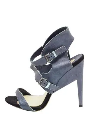 NICHOLAS KIRKWOOD 130mm Cut-out Suede Sandals - Blue