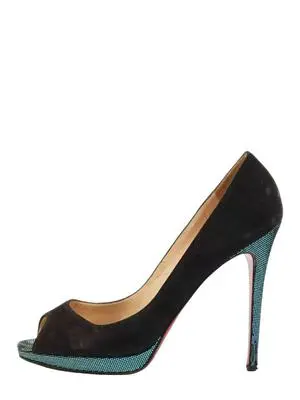 CHRISTIAN LOUBOUTIN 125mm Yolanda Suede Pumps - Black