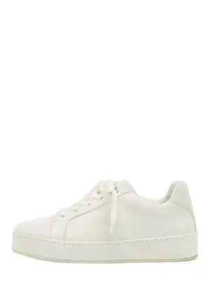 Loro Piana Lace-up Leather Trainers - White