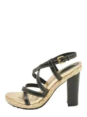 LOUIS VUITTON Leather Sandals - Black