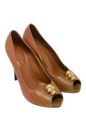 Alexander McQueen Leather Pumps - Brown