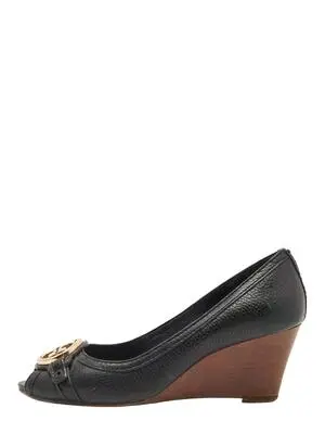 Tory Burch Leather Sally Pumps - Black
