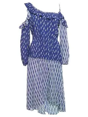Sandro Crepe Midi Dress - Blue