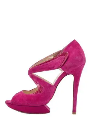 NICHOLAS KIRKWOOD 120mm Suede Sandals - Pink
