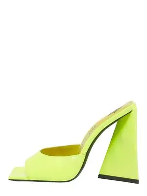 Attico Square-toe Sandals - Green