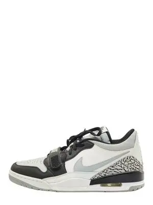 JORDAN Leather Lace-up Sneakers - White