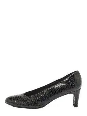 STUART WEITZMAN 95mm Embossed Leather Pumps - Black