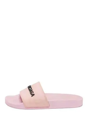 Balenciaga Logo Slides - Pink
