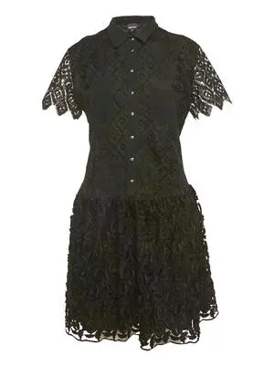 Just Cavalli Lace Mini Dress - Black