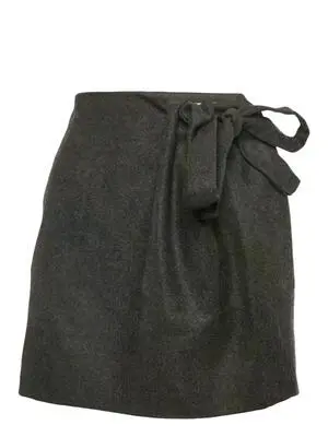 Chloé 2024 Wool Mini Skirt - Black