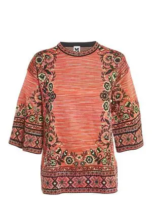 Missoni Floral-pattern Knit Top - Orange