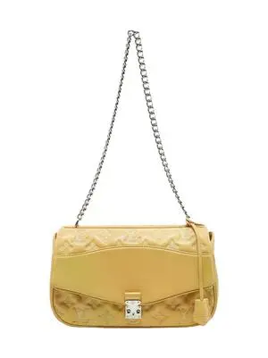 LOUIS VUITTON 2012 Monogram Embroidered Shoulder Bag - Yellow