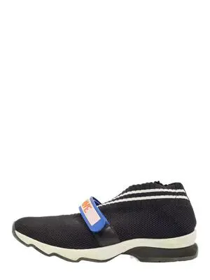 Fendi Rockoko Sneakers With Monochrome Trim - Black
