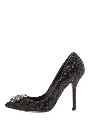 Dolce & Gabbana 105mm Sequin-embellished Pumps - Black