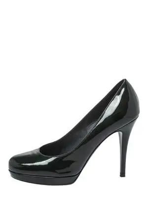 Saint Laurent 105mm Patent-leather Pumps - Green