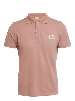 Dior Embroidery Cotton Polo - Pink