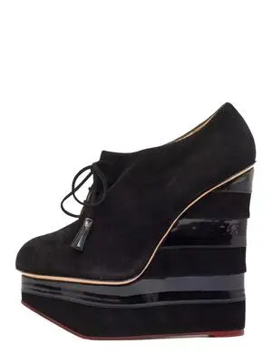 CHARLOTTE OLYMPIA 160mm Platform Wedge Pumps - Black