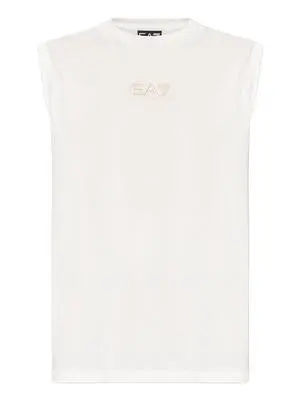 EA7 Printed T-shirt - Cream