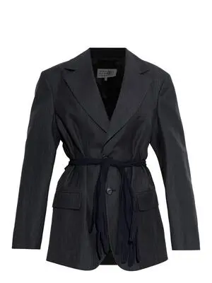 MAISON MARGIELA Blazer With Long Gloves - Grey