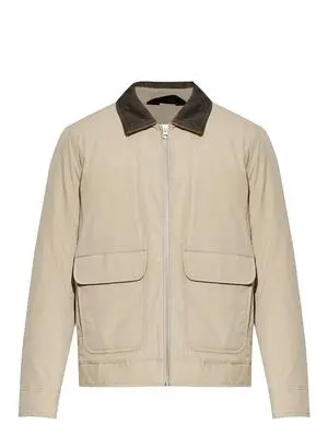 Rag & Bone Jacket With Corduroy Collar - Cream