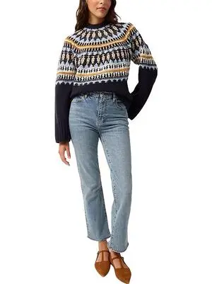 MARIE OLIVER Dion Fair Isle Sweater - Sea