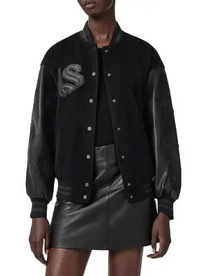 ALLSAINTS Argon Varsity Jacket - Black