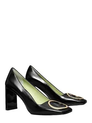 Tory Burch Ring Hardware Pumps - Perfect Black