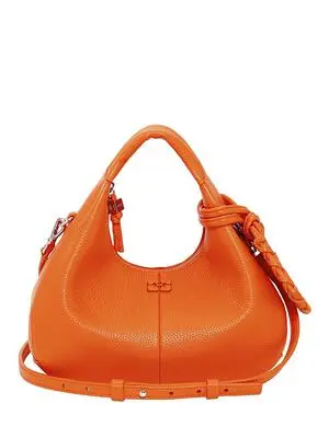 GANNI Mini Hobo Bag - Russet Orange