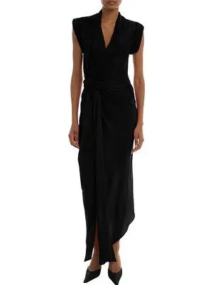 Victoria Beckham Asymmetric Twist Dress - Black