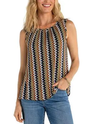 LIVERPOOL Sleeveless Knit Top - Stripe