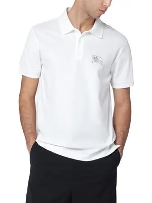 Burberry Cotton Polo Shirt - White