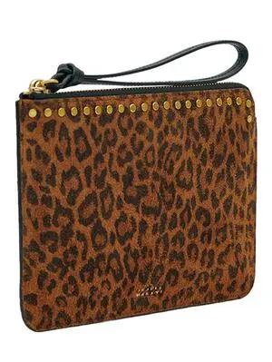 Isabel Marant Oskan Flat Pouch - Leopard