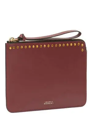 Isabel Marant Oskan Flat Pouch - Burgundy