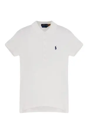Polo Ralph Lauren Cotton Blend Polo Shirt With Logo - White