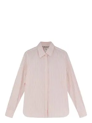 Max Mara Mxmaccenni Striped Cotton Shirt - Pink