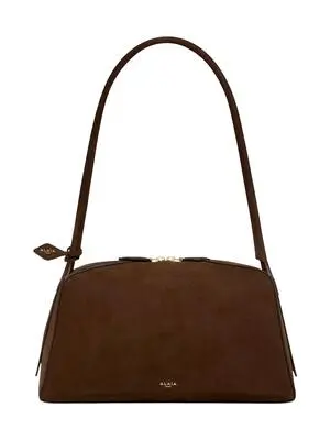 Alaïa Nabuck Le Bouledogue Shoulder Bag - Brown