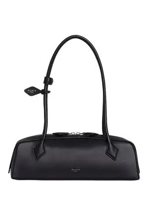 Alaïa Le Teckel Leather Shoulder Bag - Black