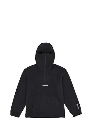 Supreme Polartec Face Mask Half Zip Hooded Sweatshirt - Black