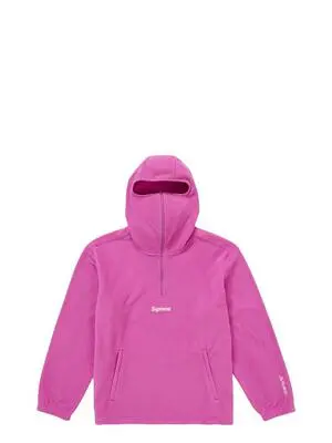 Supreme Polartec Face Mask Half Zip Hooded Sweatshirt - Pink